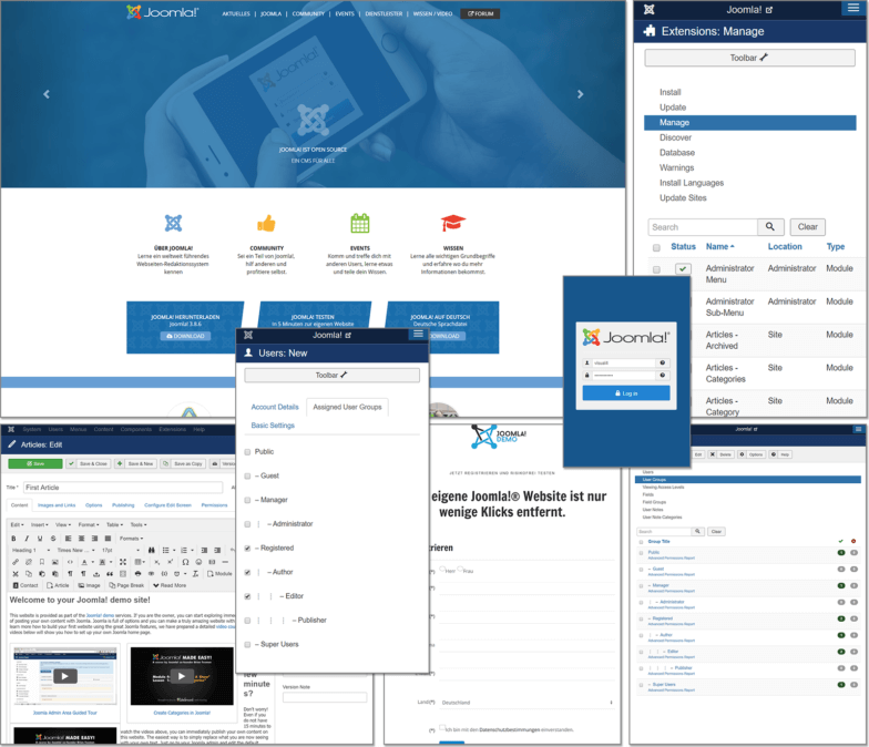 Joomla! | Schlankes Open-Source CMS - visual4